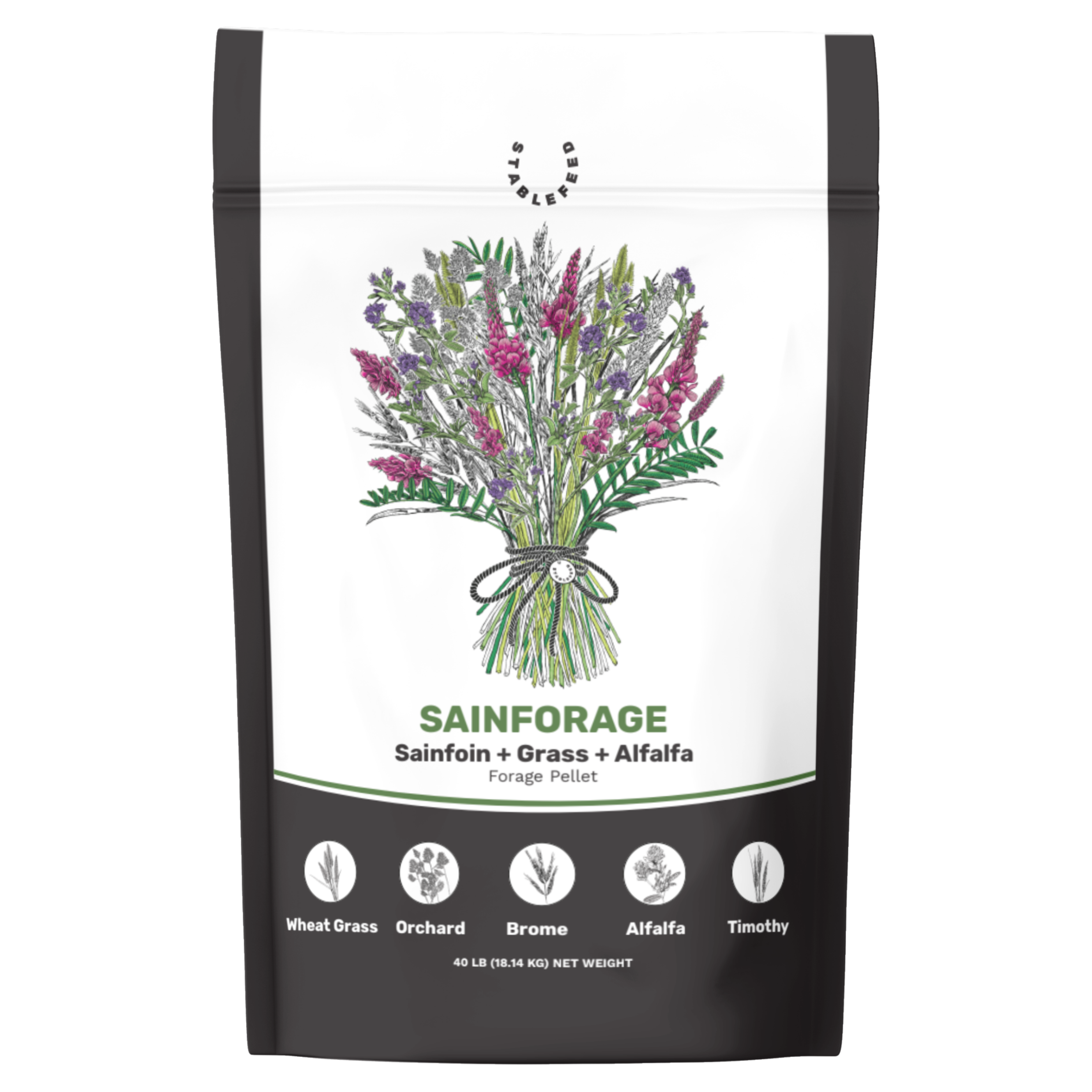 Sainfoin + Grass + Alfalfa Pellet | StableFeed